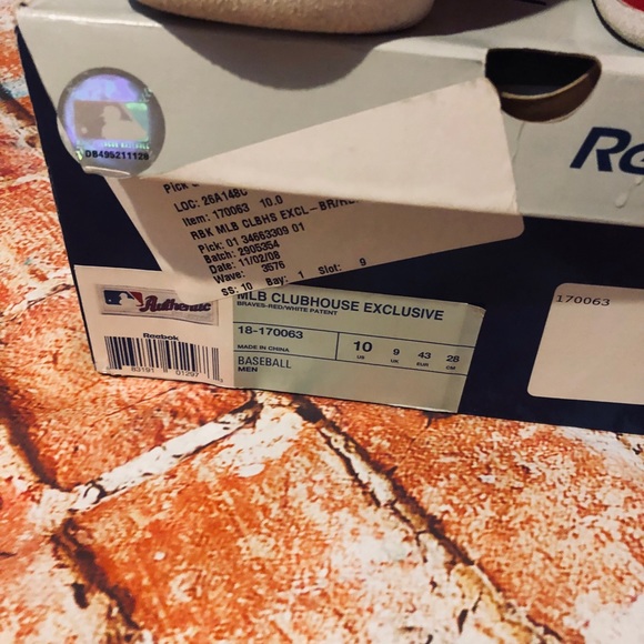 Reebok | Shoes | Reebok Mlb Clubhouse Exclusive Atlanta Braves | Poshmark